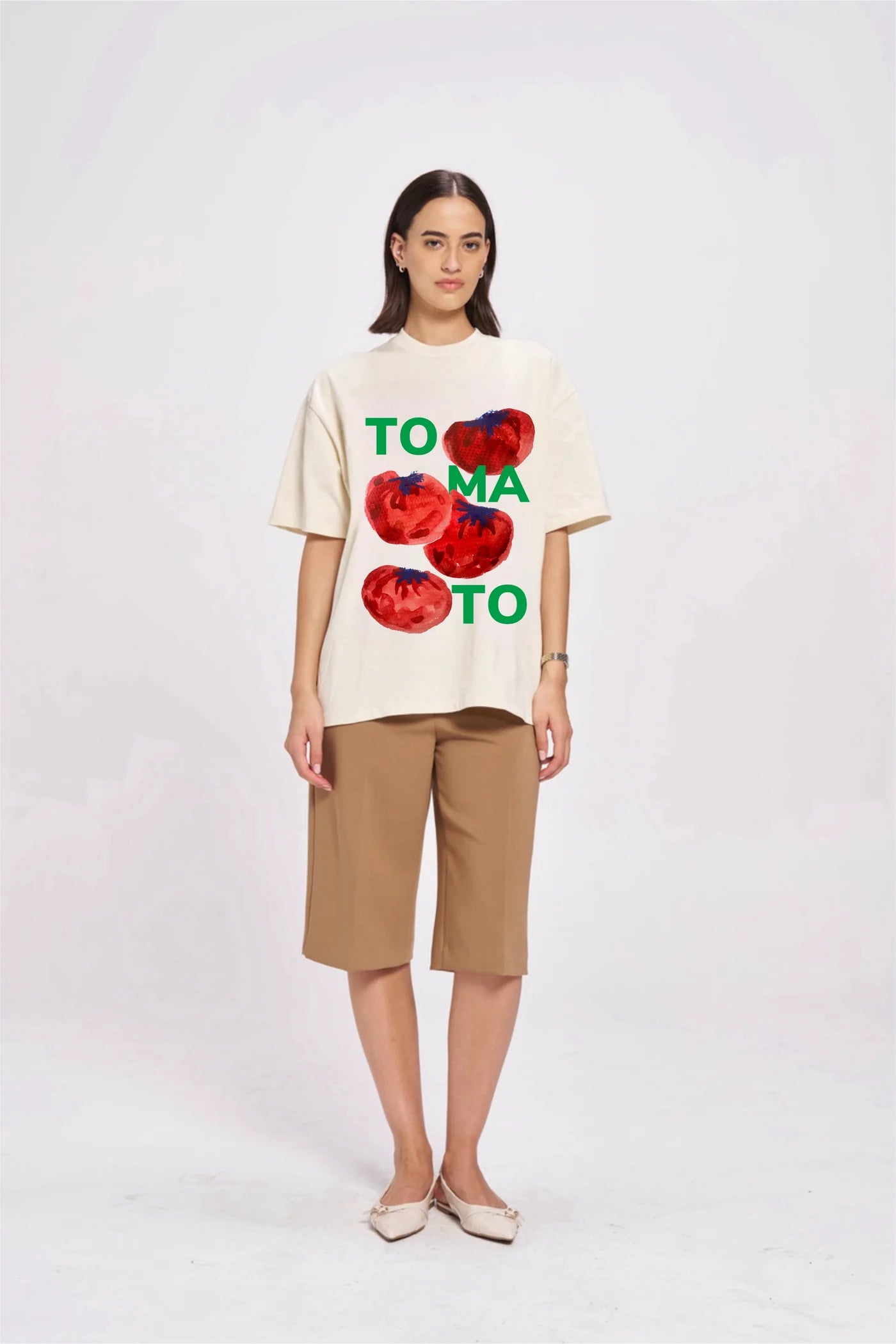 Tomato Tee Ivory – Cicely